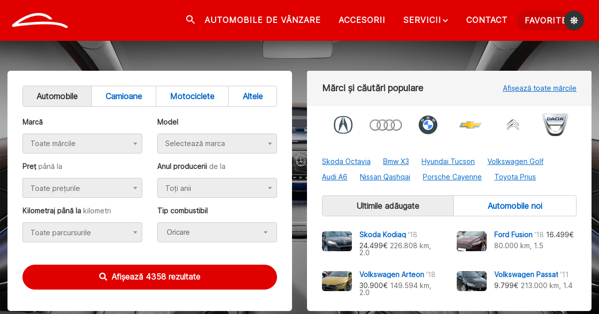 Vânzare autoturism - piața auto InterAuto în Moldova